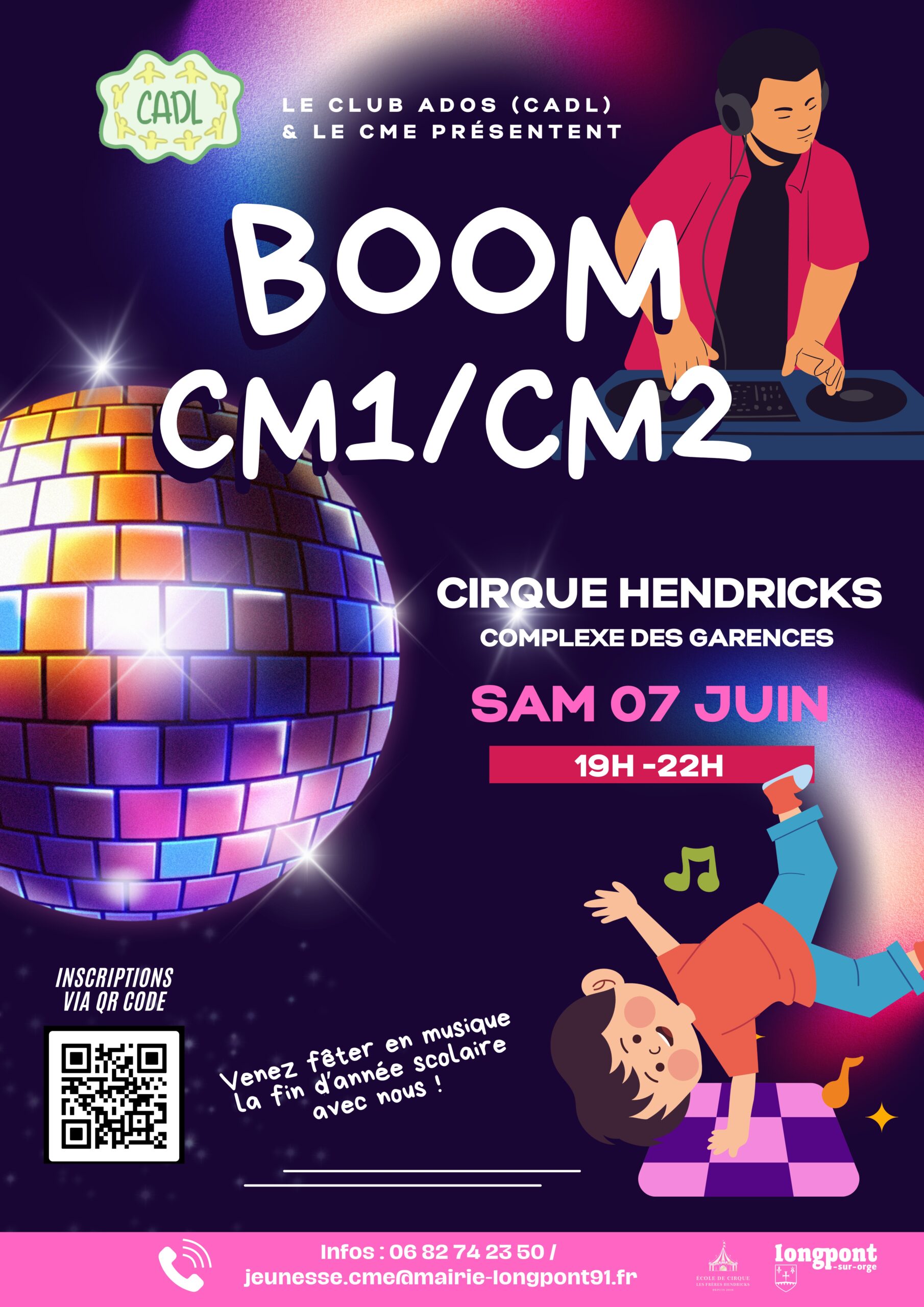 Boom CM1-CM2 - Mairie de Longpont-sur-Orge