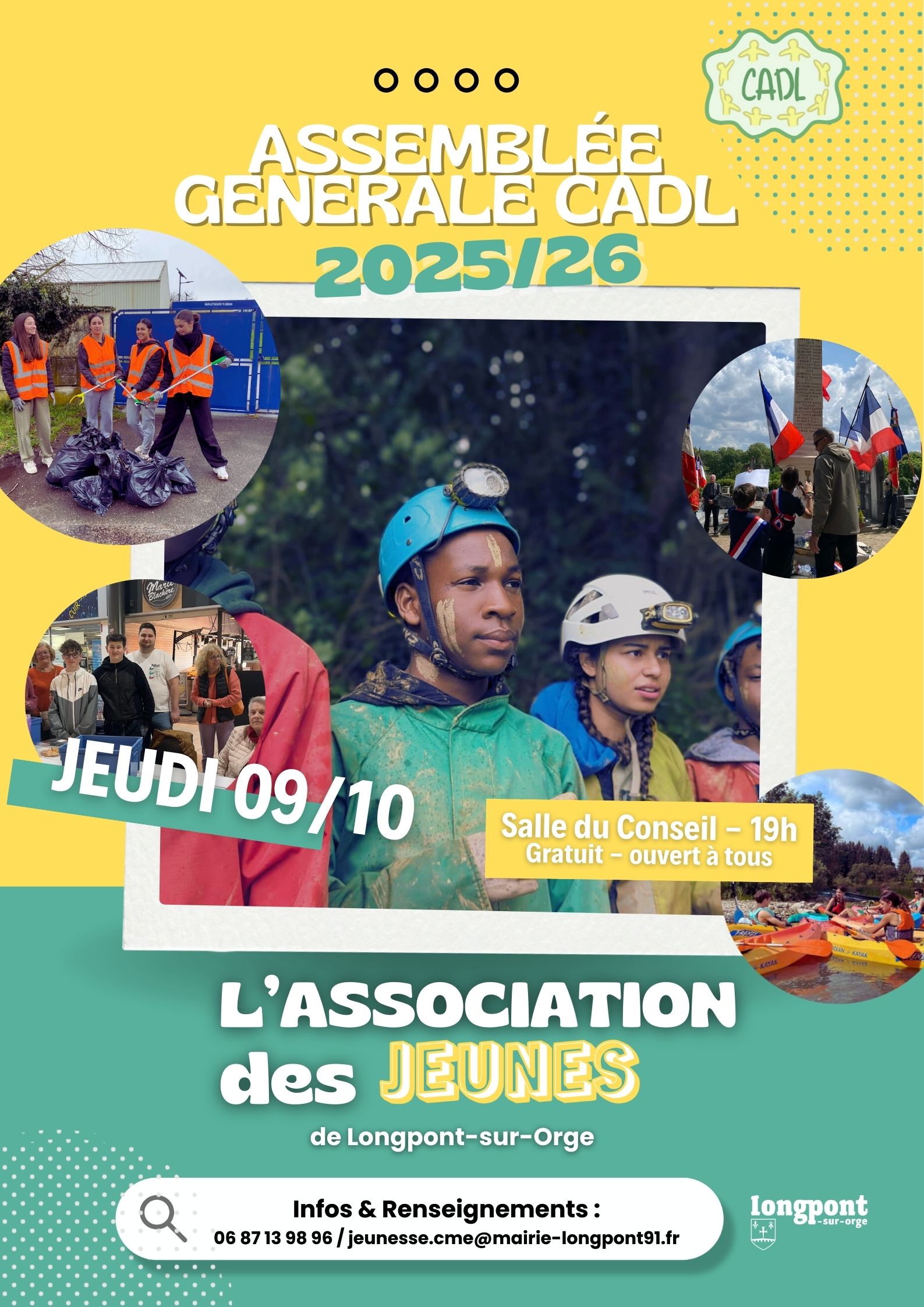 1ère AG CADL 2025-2026 - Mairie de Longpont-sur-Orge